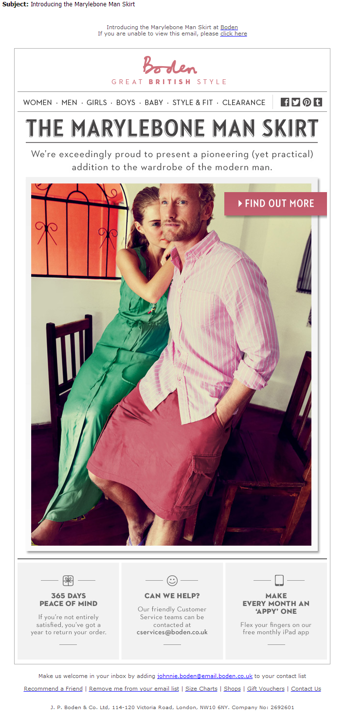 Email April Fool Examples