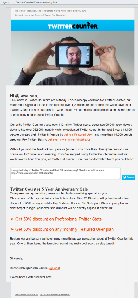 5 email marketing examples integrating social media correctly